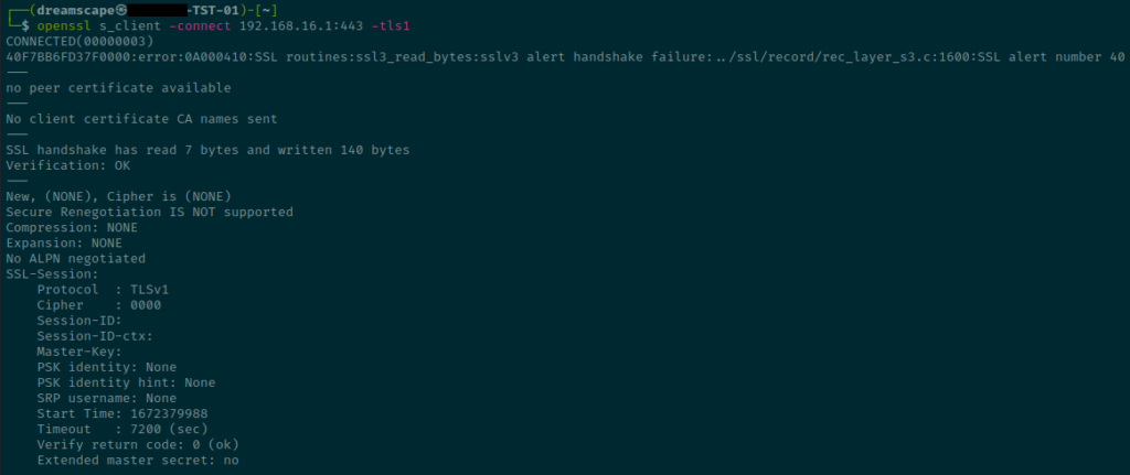 Disable Deprecated Tls Versions On Unifi Security Gateway Endure Secure