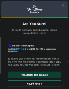 Delete your Disney+ Account Without Subscription - Endure Secure